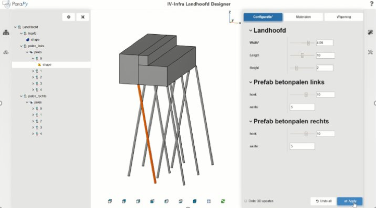 User interface - ParaPy
